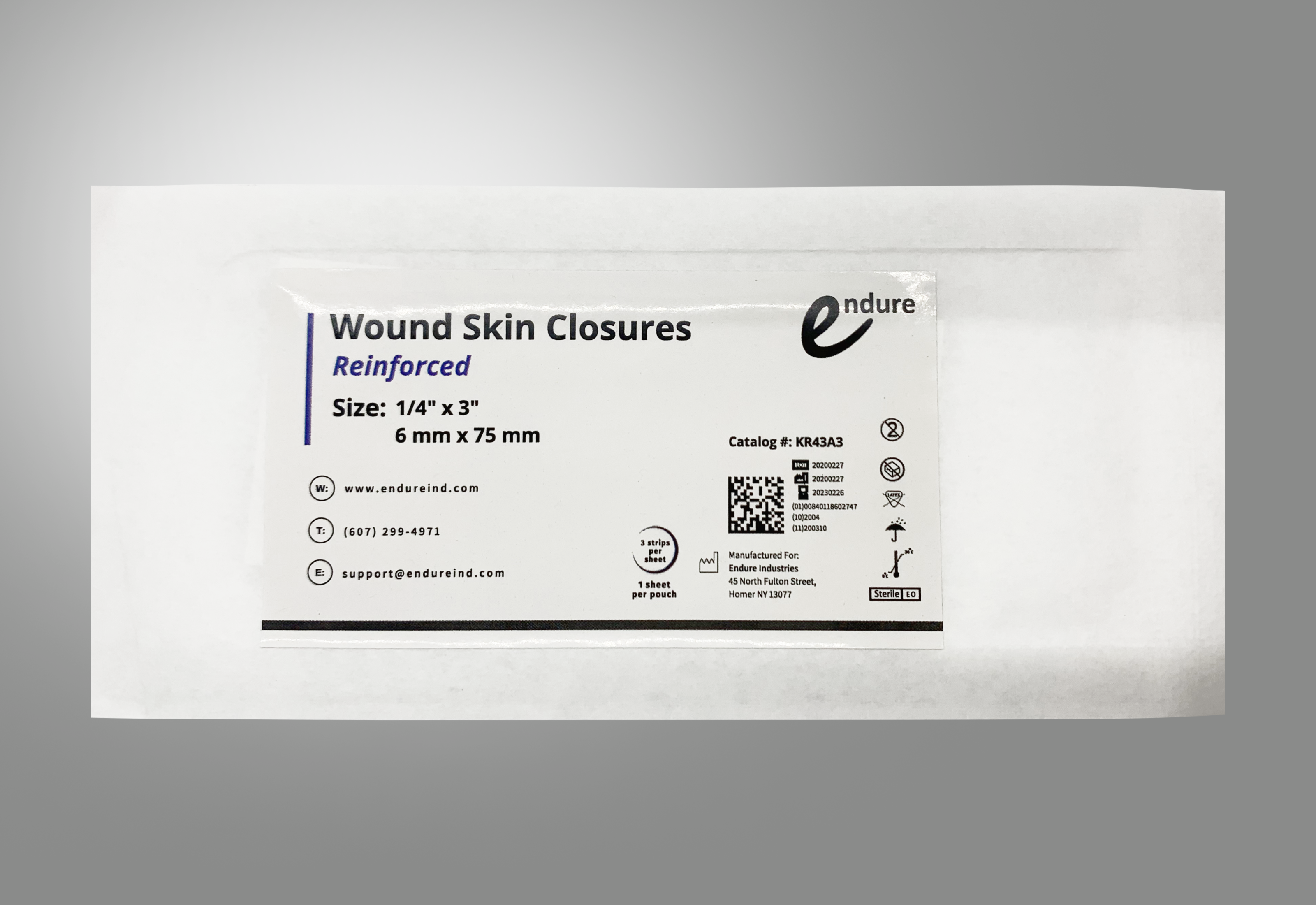 Wound Skin Closures, Reinforced – Endure Industries